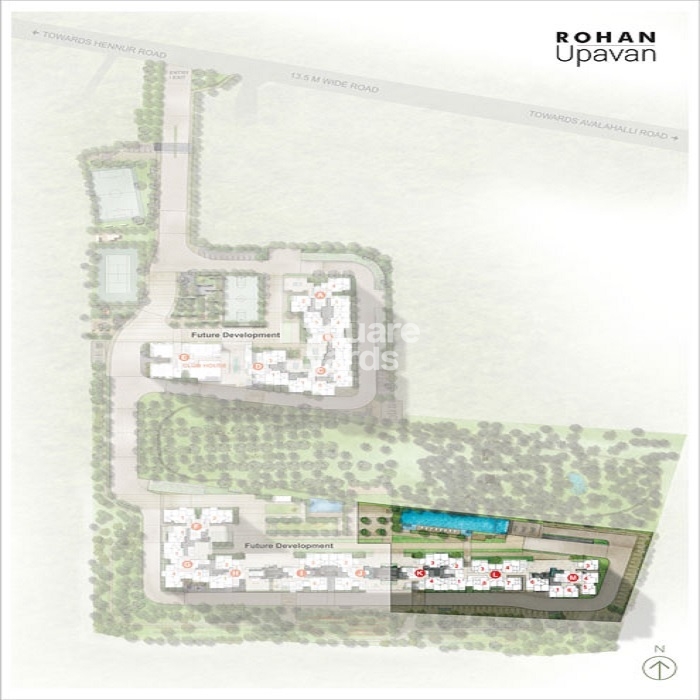 Rohan Upavan Phase 2 in Hennur, Bangalore @ 45.90 Lac - Floor Plans, Location Map & Reviews