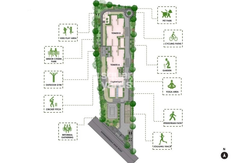 Ruchira Park East in Kannamangala, Bangalore @ 1.39 Cr - Floor Plans ...