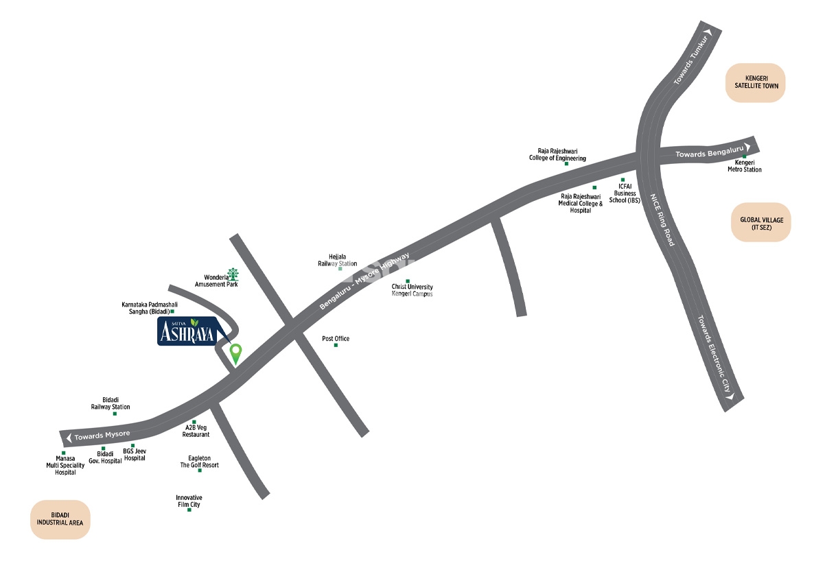 Salarpuria Sattva Ashraya in Bidadi, Bangalore @ 23.16 Lac - Floor ...