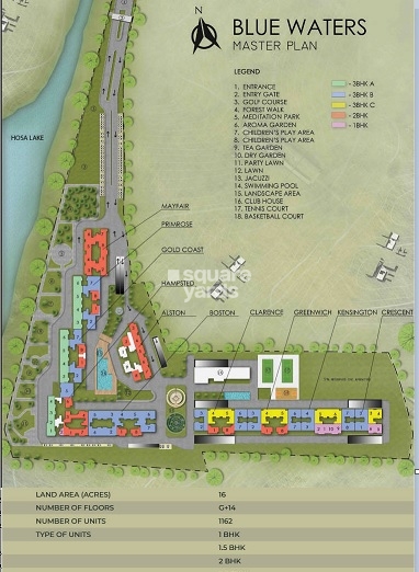 SJR Blue Waters in Off Sarjapur road, Bangalore @ 48.83 Lac - Floor ...