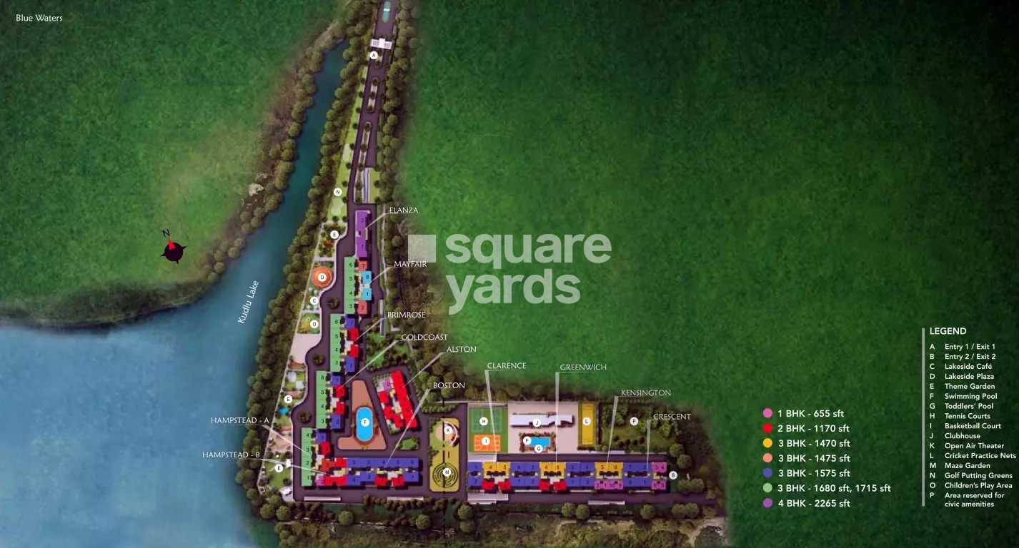 SJR Primecorp Blue Waters in Off Sarjapur road, Bangalore @ 48.83 Lac ...