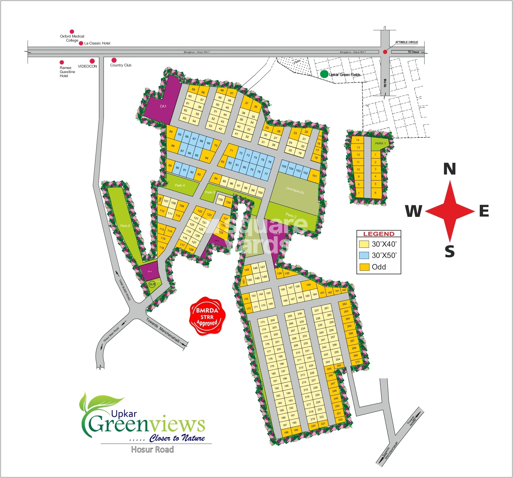 Upkar Greenviews in Attibele, Bangalore @ 26.40 Lac - Floor Plans ...