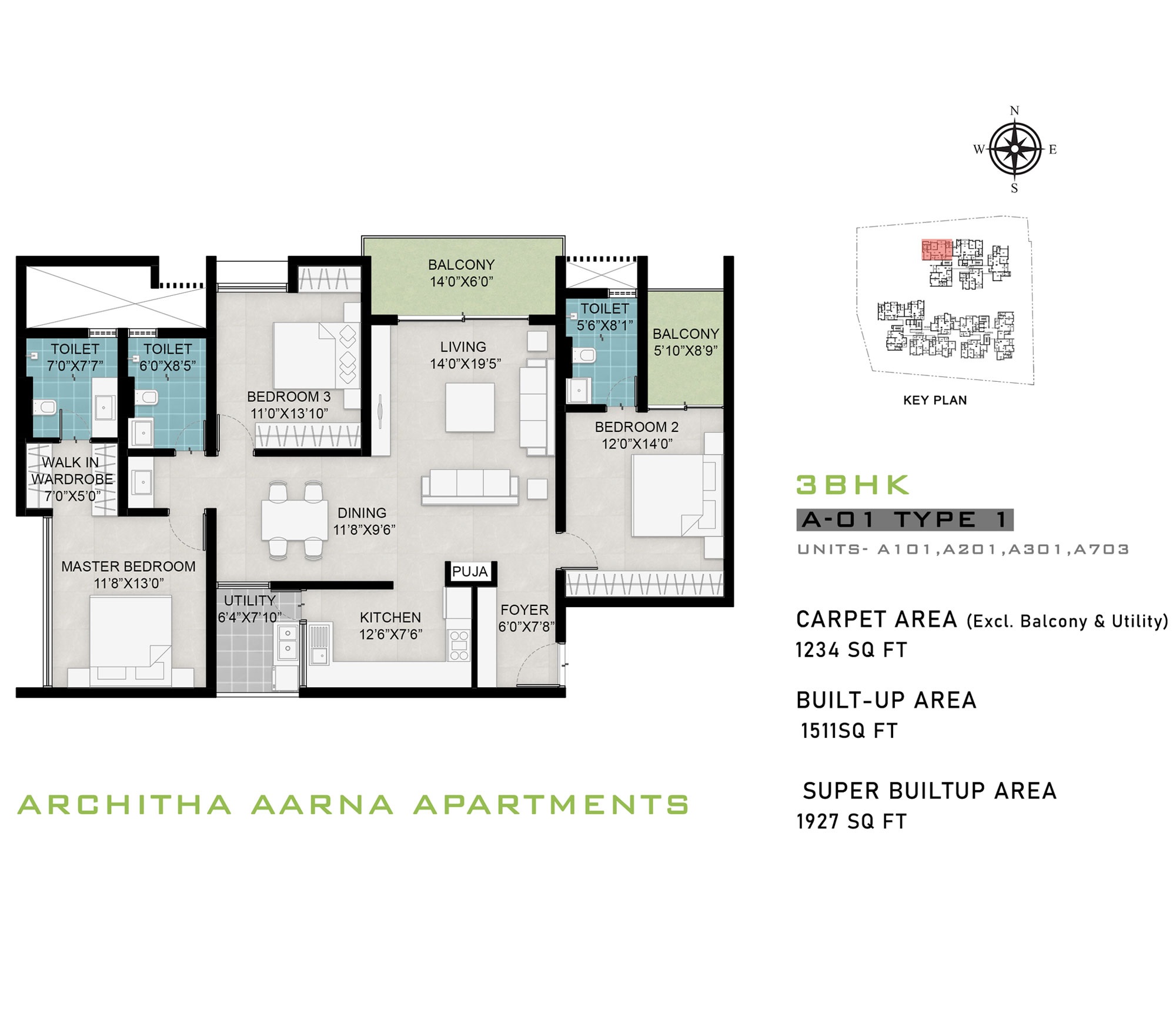 Architha Aarna Floor Plans - Raja Rajeshwari Nagar, Bangalore