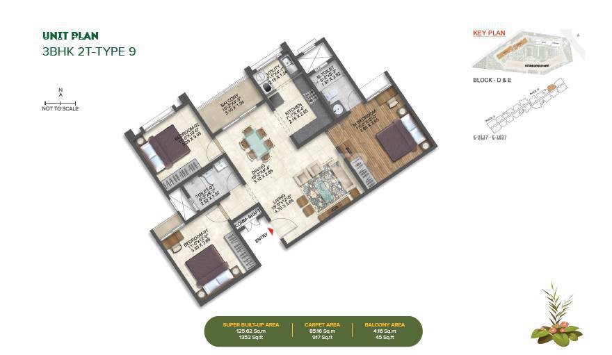 Brigade Calista Floor Plans - Budigere, Bangalore