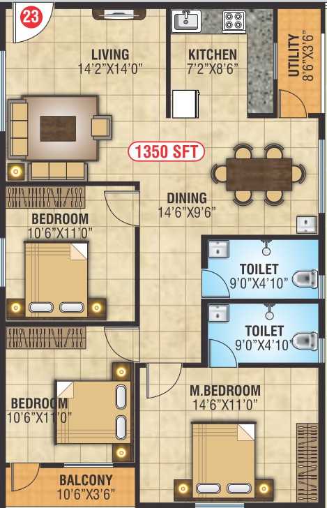 DB Lakven Gardenia in KR Puram, Bangalore @ 50.00 Lac | Price List, Reviews & Floor Plans