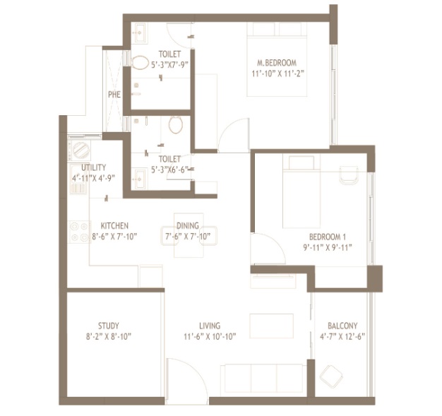 Embassy Edge in Devanahalli, Bangalore @ 58.49 Lac - Floor Plans ...