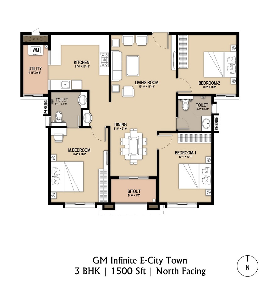 GM Infinite E City Town Phase II - Price on Request, 2 BHK-3 BHK BHK ...