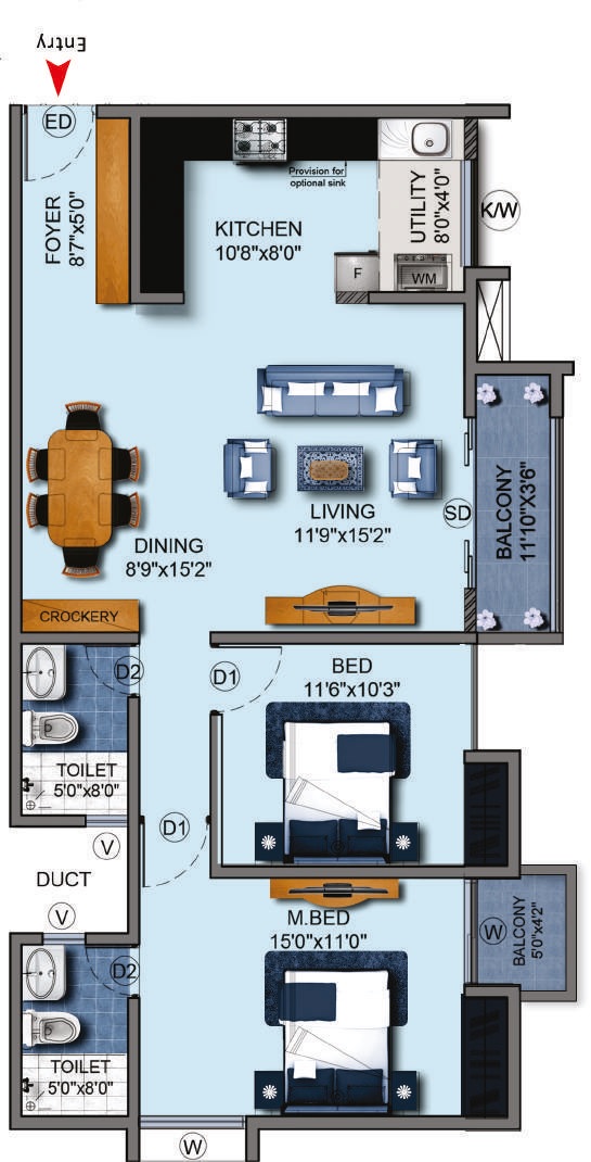 Gopalan Aqua Floor Plans - Whitefield, Bangalore