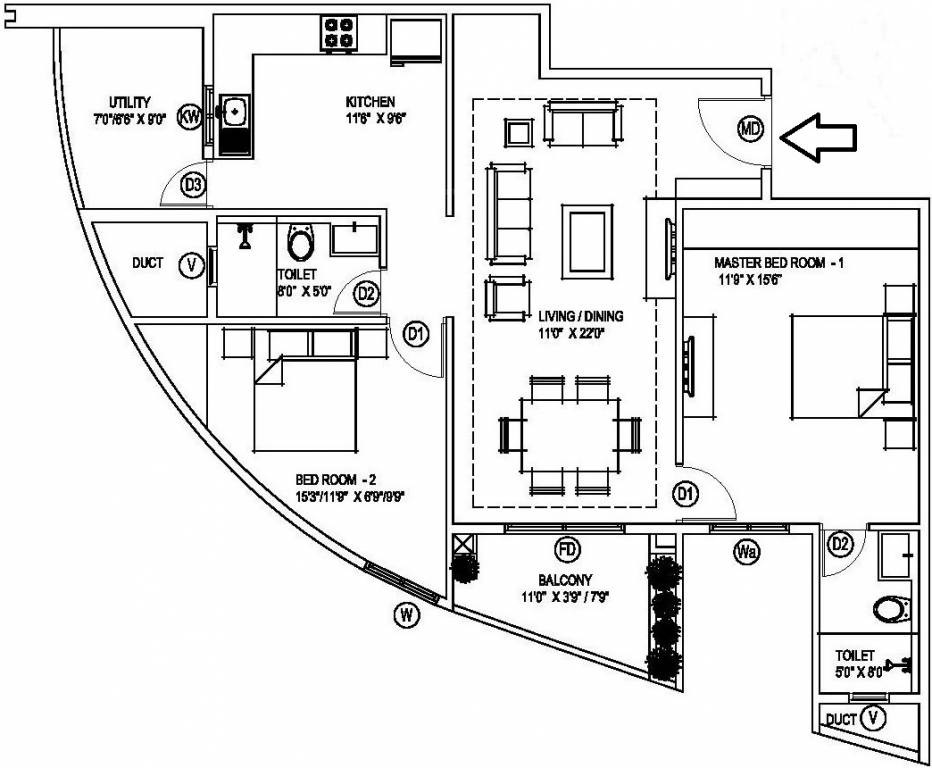 Poorvi Champions Height Floor Plans - Harlur, Bangalore