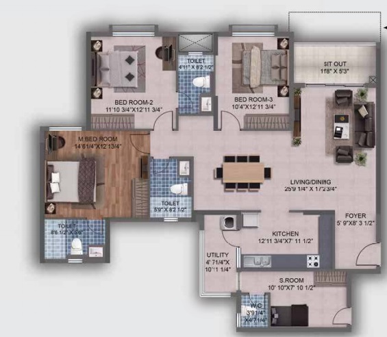 Puravankara Purva Westend in Begur, Bangalore @ 90.00 Lac | Price List ...