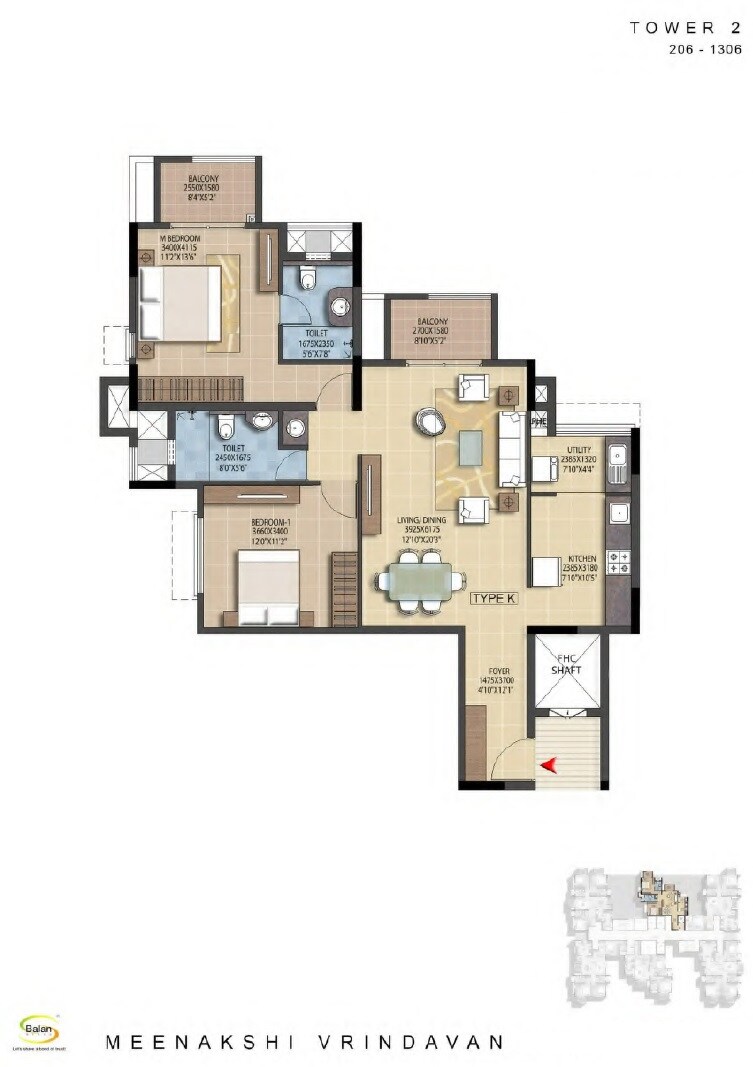S Balan Meenakshi Vrindavan HSR layout, Bangalore | Price List, Floor ...