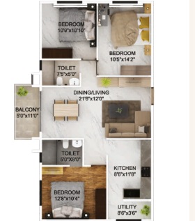 Saibya Square Floor Plans - Begur, Bangalore