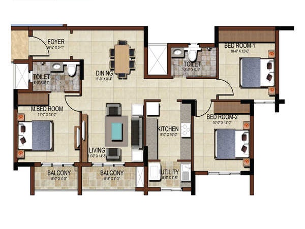 Salarpuria Sattva East Crest Floor Plans - Old Madras Road, Bangalore