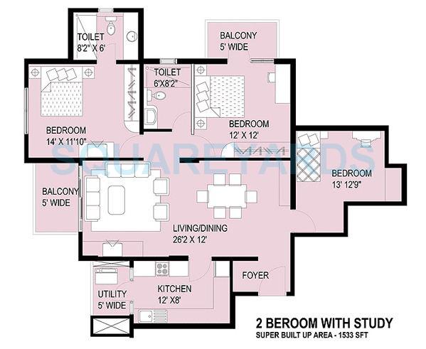 Salarpuria Serenity Floor Plans - HSR layout, Bangalore