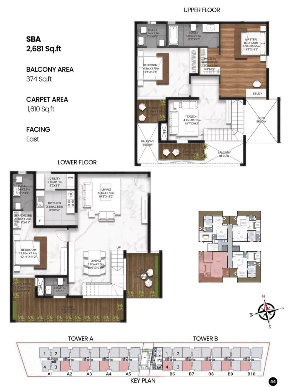 SBR Earth And Sky Floor Plans - Kannamangala, Bangalore