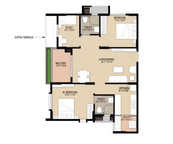 Shriram Solitaire Floor Plans - Yelahanka New Town, Bangalore
