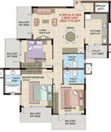 Shriram Symphonye Floor Plans - Talaghattapura, Bangalore