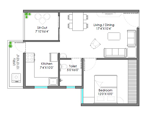 Signature Splendor Floor Plans - Chandapura, Bangalore
