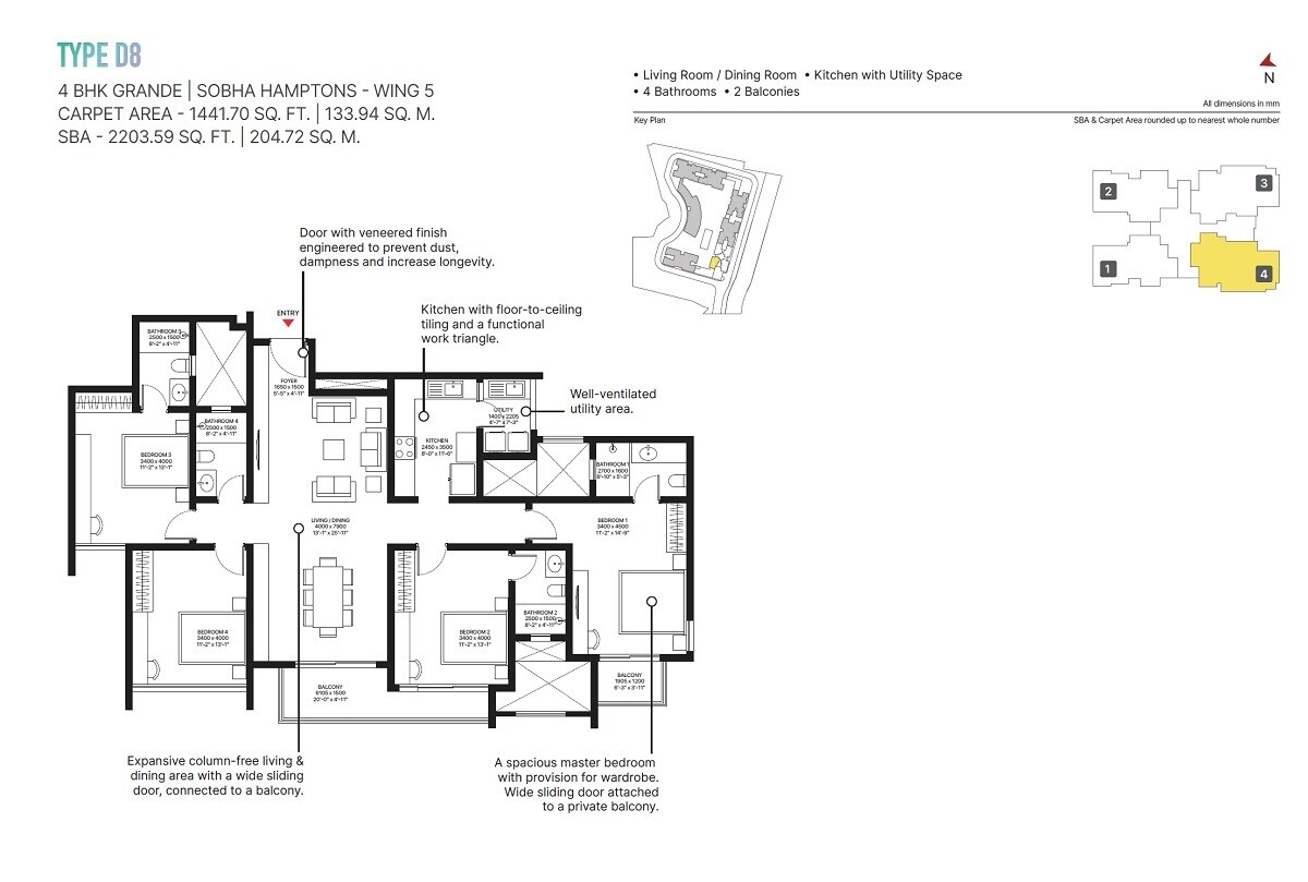 Sobha Hamptons Town Park Hosur Road, Bangalore | Price List, Floor Plan ...