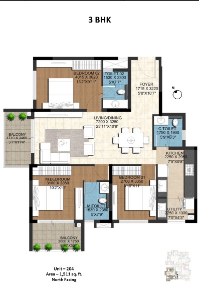 Vista Lalbagh Floor Plans - Lalbagh Rd, Bangalore