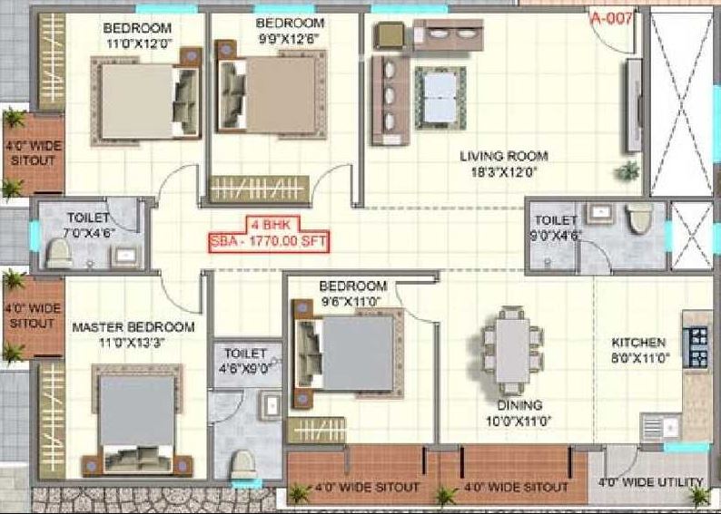 VR Shobha Meadows Floor Plans - Hoskote, Bangalore