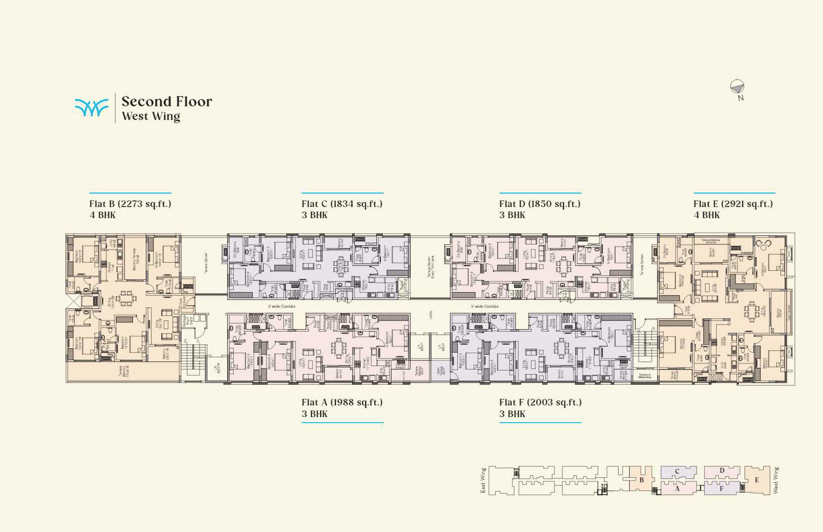 Appaswamy Wingfield in Kottivakkam, Chennai @ 2.20 Cr - Floor Plans ...