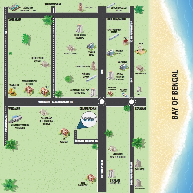 Casagrand Selenia in Kelambakkam, Chennai @ 1.43 Cr - Floor Plans ...