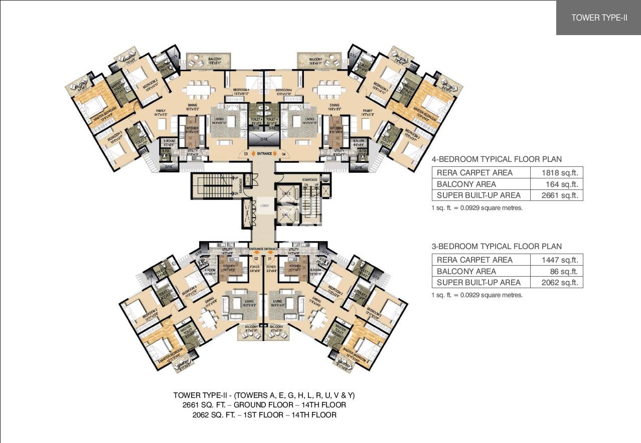 Ozone The Metrozone in Anna Nagar, Chennai @ 2.18 Cr - Floor Plans ...
