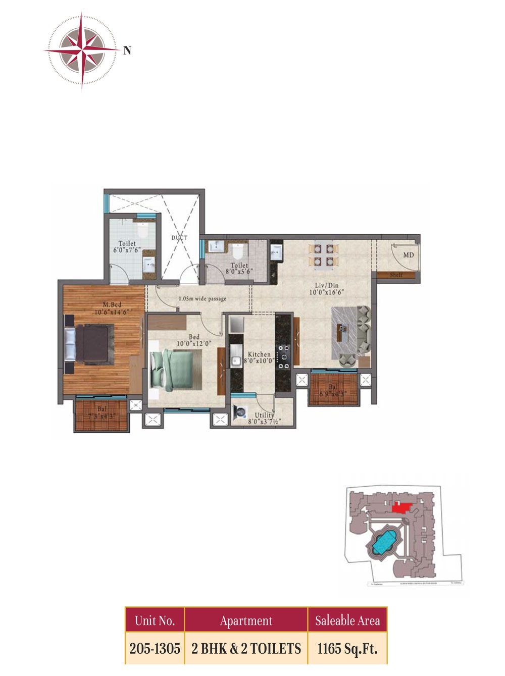 SIS Florence Floor Plans - Porur, Chennai