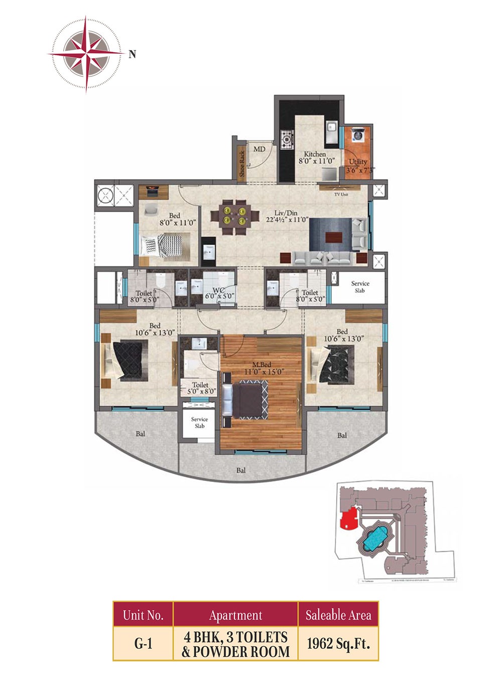 SIS Florence Floor Plans - Porur, Chennai