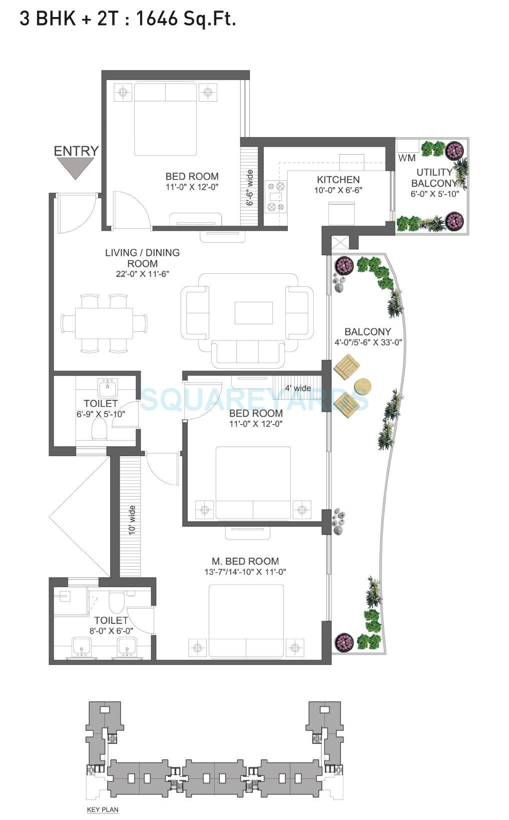 BPTP Park Sentosa Floor Plans - Sector 77, Faridabad