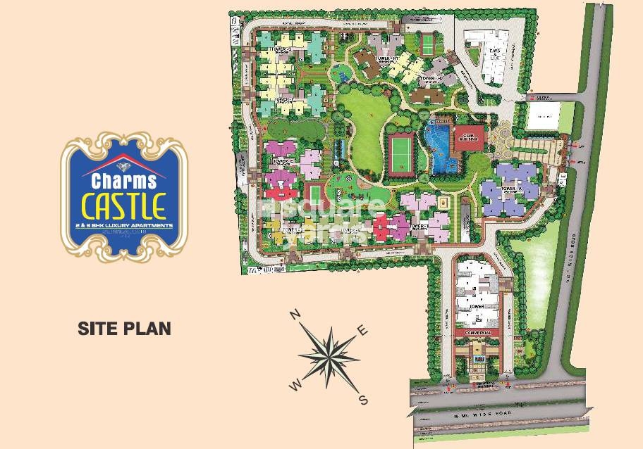 Charms Castle in Raj Nagar Extension, Ghaziabad @ 23.38 Lac - Floor ...