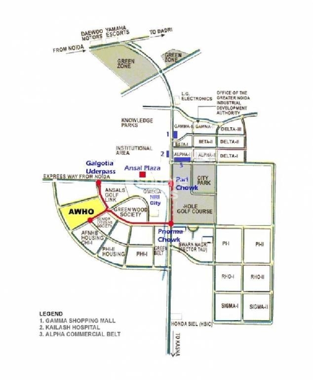 AWHO Township in AWHO, Greater Noida @ 1.50 Cr - Floor Plans, Location ...