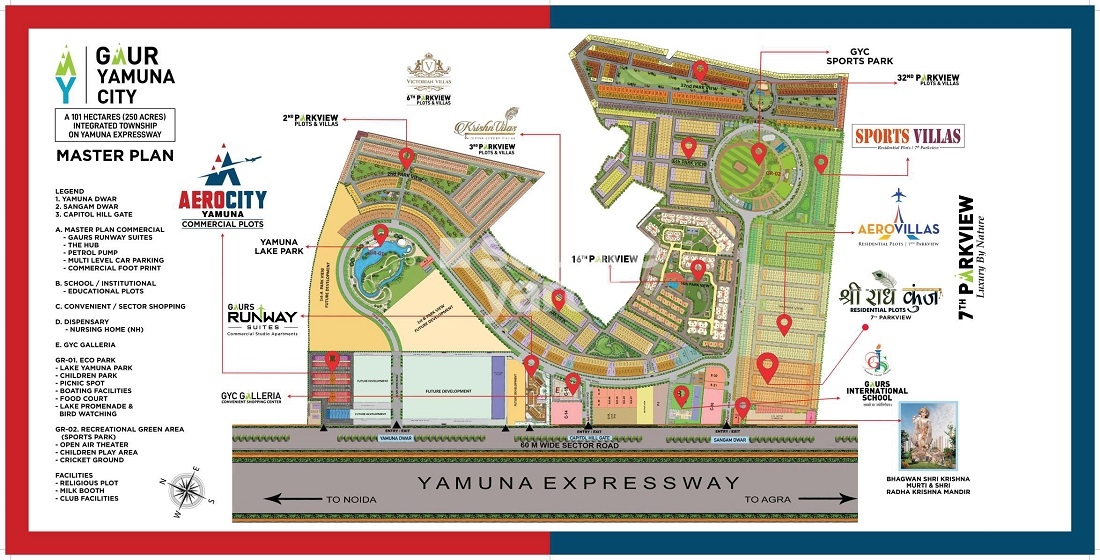 Gaur Aerocity in YEX Sector 19, Greater Noida @ 8.12 Cr - Floor Plans ...