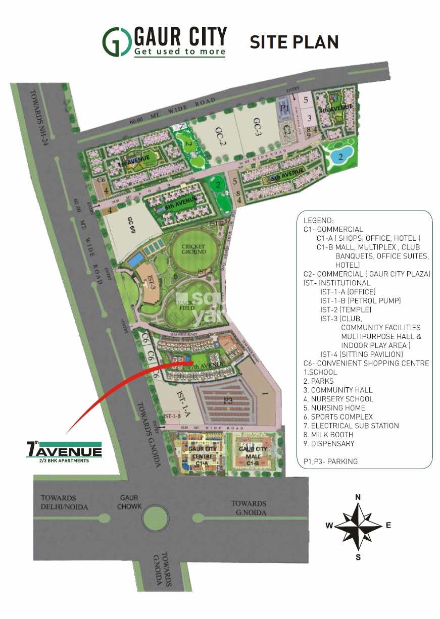 Gaur City 7th Avenue Noida Ext Sector 4 Greater Noida | Price List ...