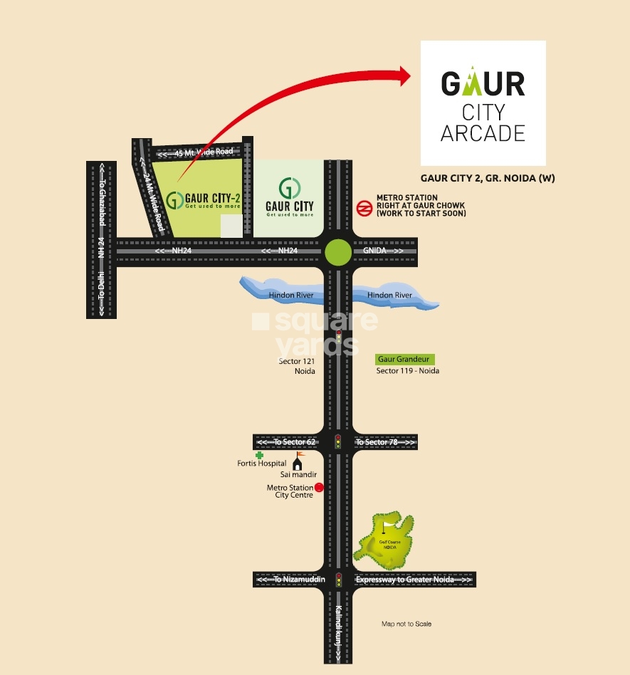 Gaur City Arcade in Gaur City 2, Greater Noida @ 28.30 Lac - Floor ...
