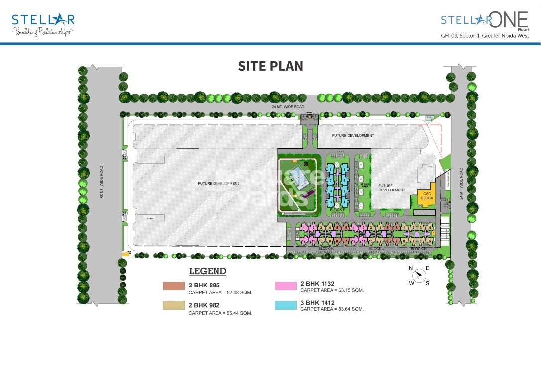 Stellar One in Noida Ext Sector 1, Greater Noida @ 64.63 Lac - Floor ...