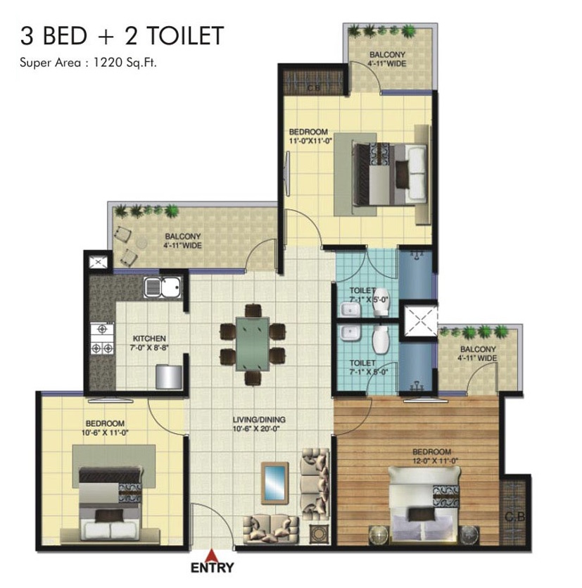 Amrapali Jaura Heights Floor Plans - Amrapali Leisure Valley, Greater Noida