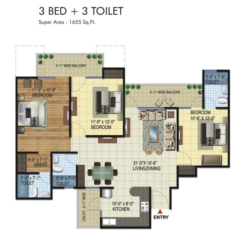Amrapali Jaura Heights Floor Plans - Amrapali Leisure Valley, Greater Noida