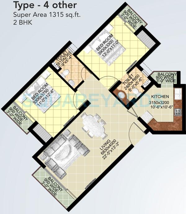 Ansal API Sushant Megapolis Paradise Crystal Floor Plans - GN Boraki ...