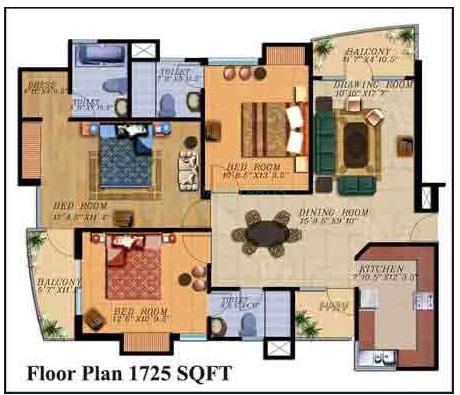 Shourya Alstonia Apartment Floor Plans - GN Sector Pi, Greater Noida