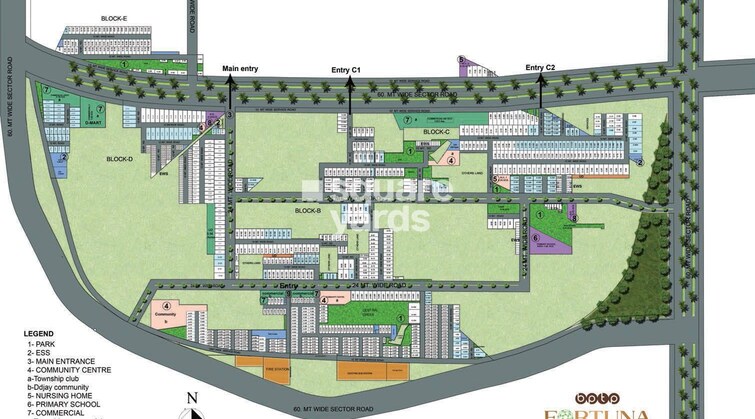 Rental 3 Bedroom 1100 Sq.ft. Apartment In Bptp Astaire Gardens, Sector