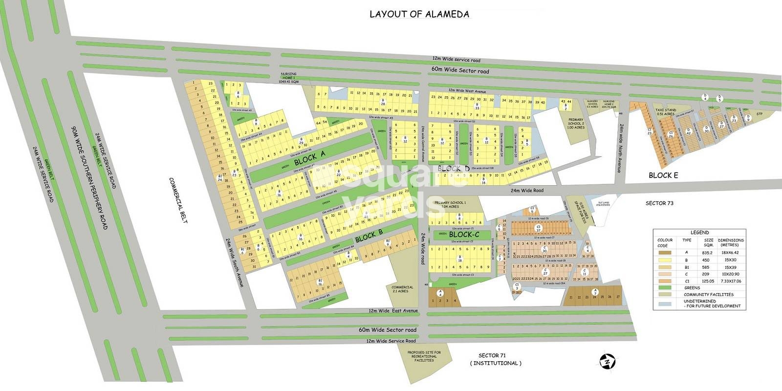DLF Alameda in Sector 73, Gurgaon @ 4.50 Cr - Floor Plans, Location Map ...