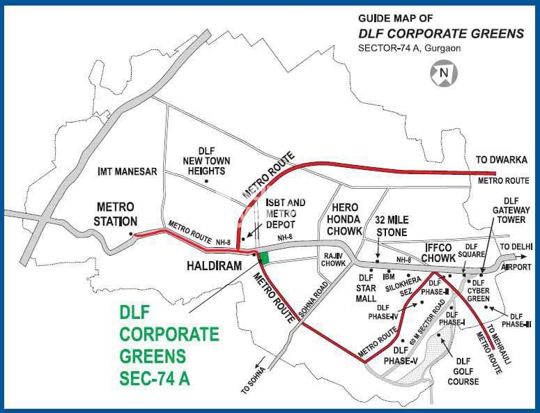 DLF Corporate Greens in Sector 74A, Gurgaon @ Price on Request - Floor ...