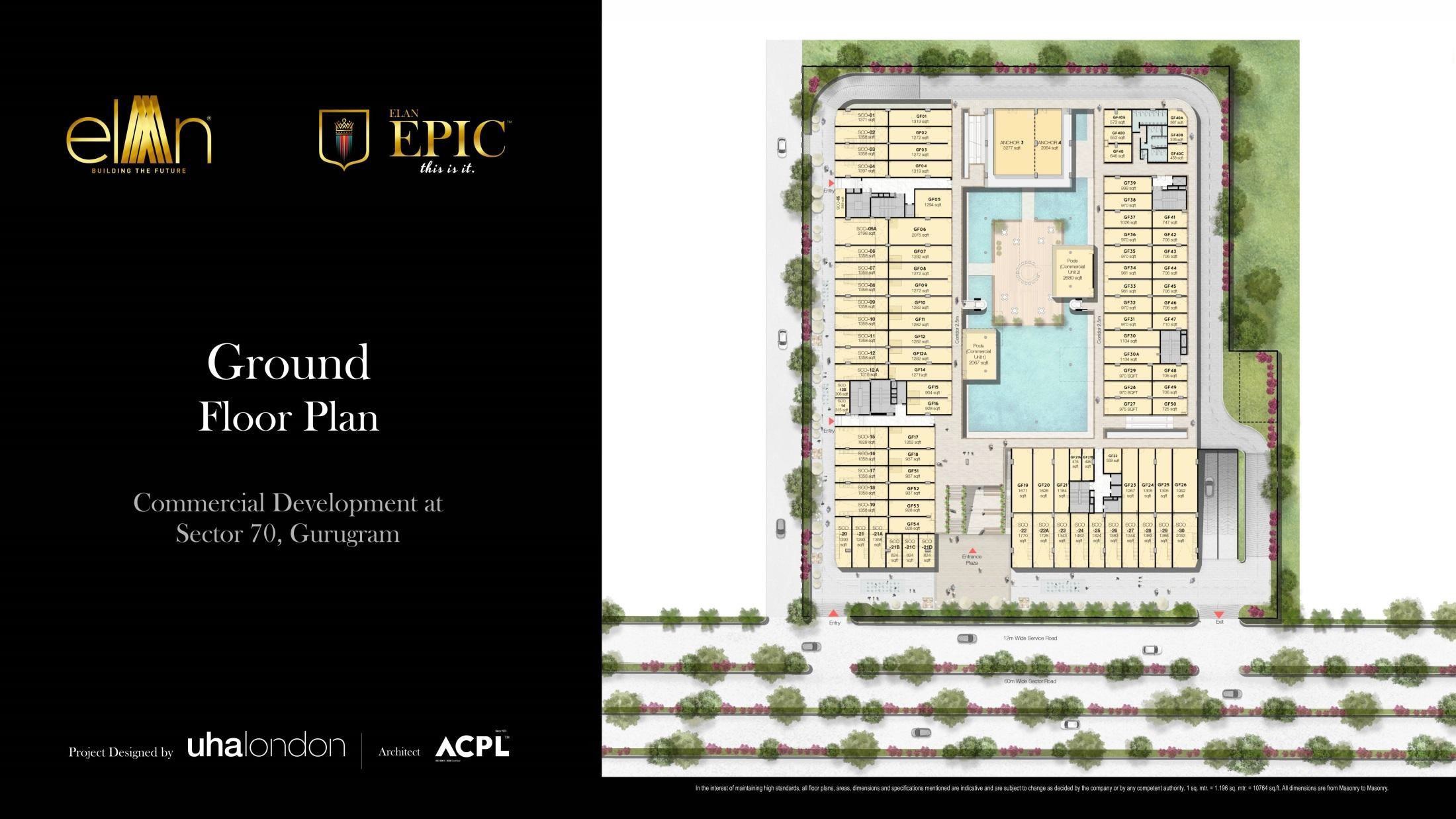 Elan Epic in Sector 70, Gurgaon @ 1.29 Cr - Floor Plans, Location Map ...