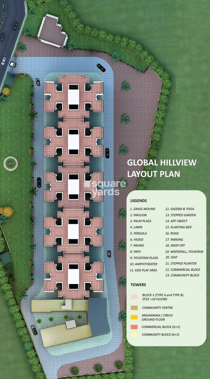 Global Hill View in Sohna Sector 11, Gurgaon @ 26.50 Lac - Floor Plans, Location Map & Reviews