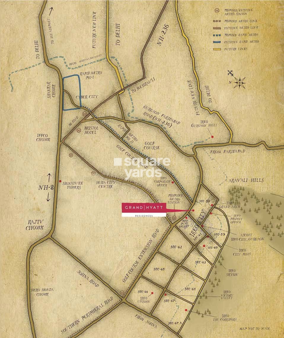 Ireo The Grand Hyatt Residences in Sector 58, Gurgaon @ Price on ...