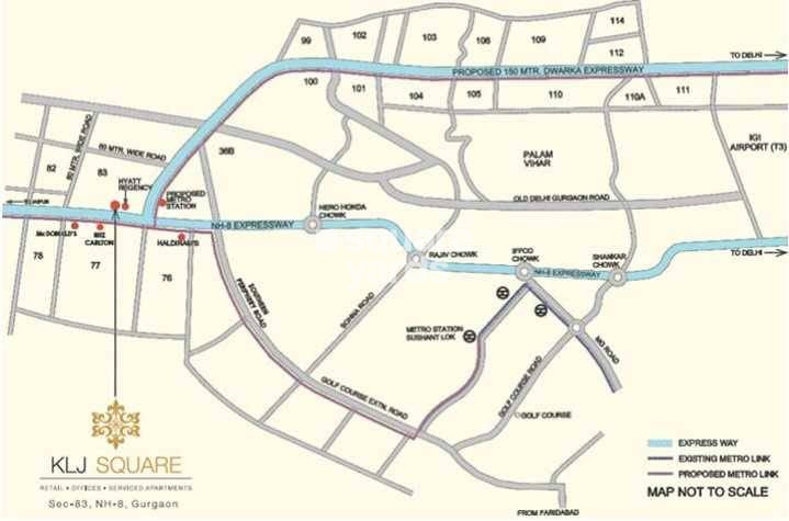 KLJ Square in Sector 83, Gurgaon @ 54.50 Lac - Floor Plans, Location ...