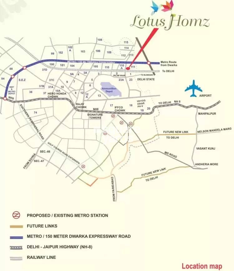 Lotus Homz in Sector 111, Gurgaon @ 45.59 Lac - Floor Plans, Location ...