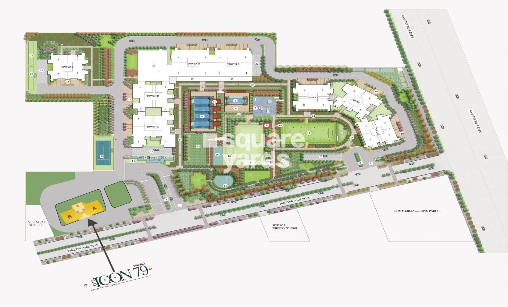 Mapsko The Icon 79 in Sector 79, Gurgaon @ 3.85 Cr - Floor Plans ...
